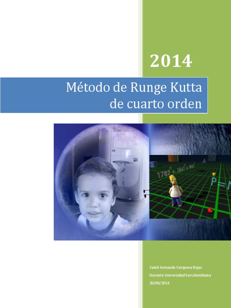 Método Runge-Kutta de Cuarto Orden | PDF | Ecuaciones diferenciales ...