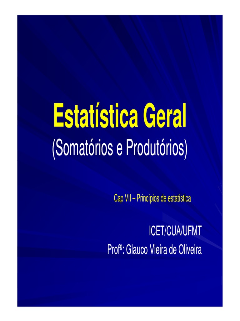 Somatorio e Produtorio | PDF | Álgebra abstrata | Ensino de Matemática