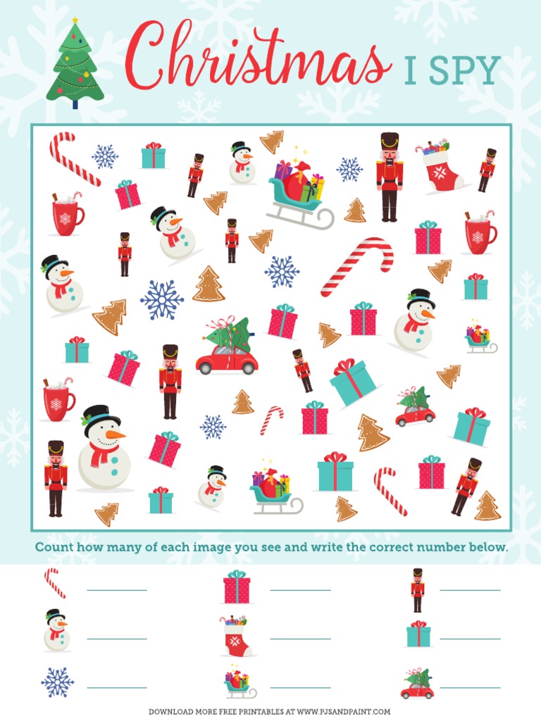 Christmas I Spy - PjsandPaint PDF | PDF