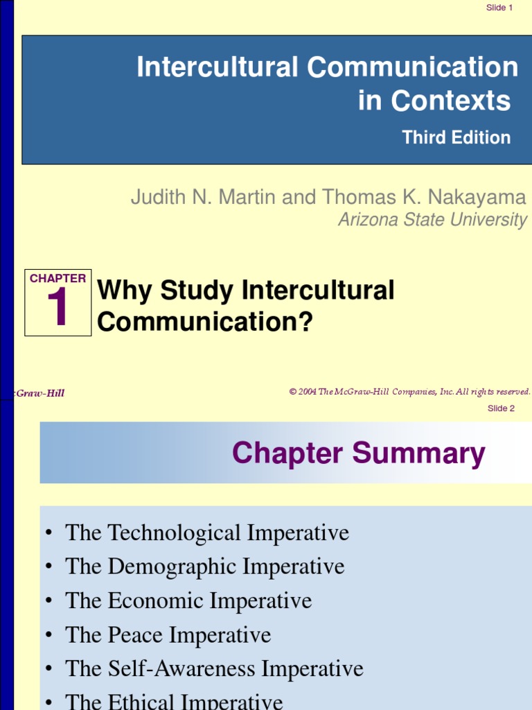 Intercultural Communication in Contexts | PDF | Multiculturalism ...