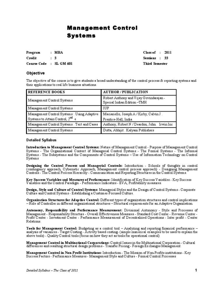 MCS | PDF | Audit | System