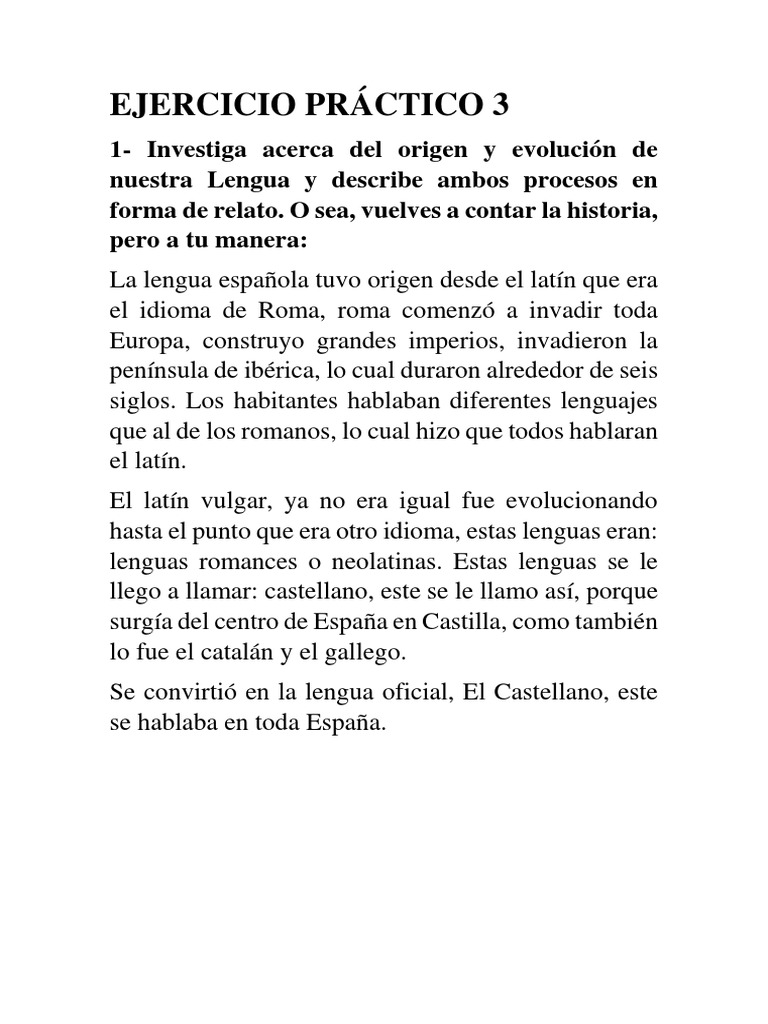 Evolución del Español y Dialectos | PDF | latín | Dialecto