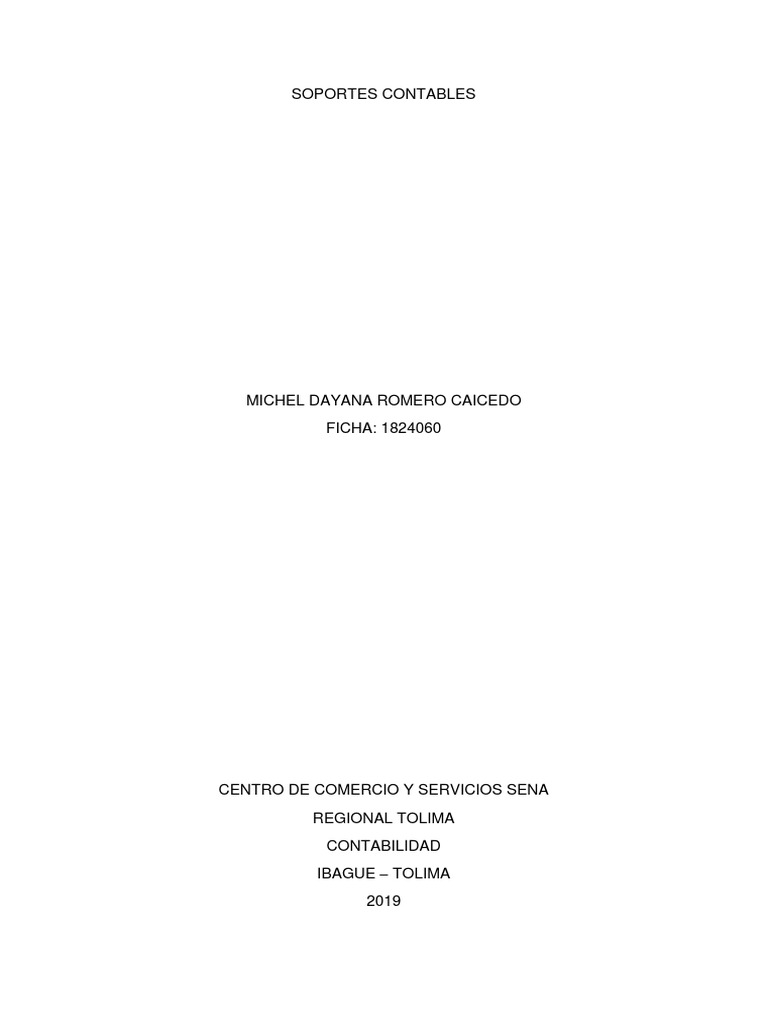 Soportes Contable | PDF | Contabilidad | Bancos