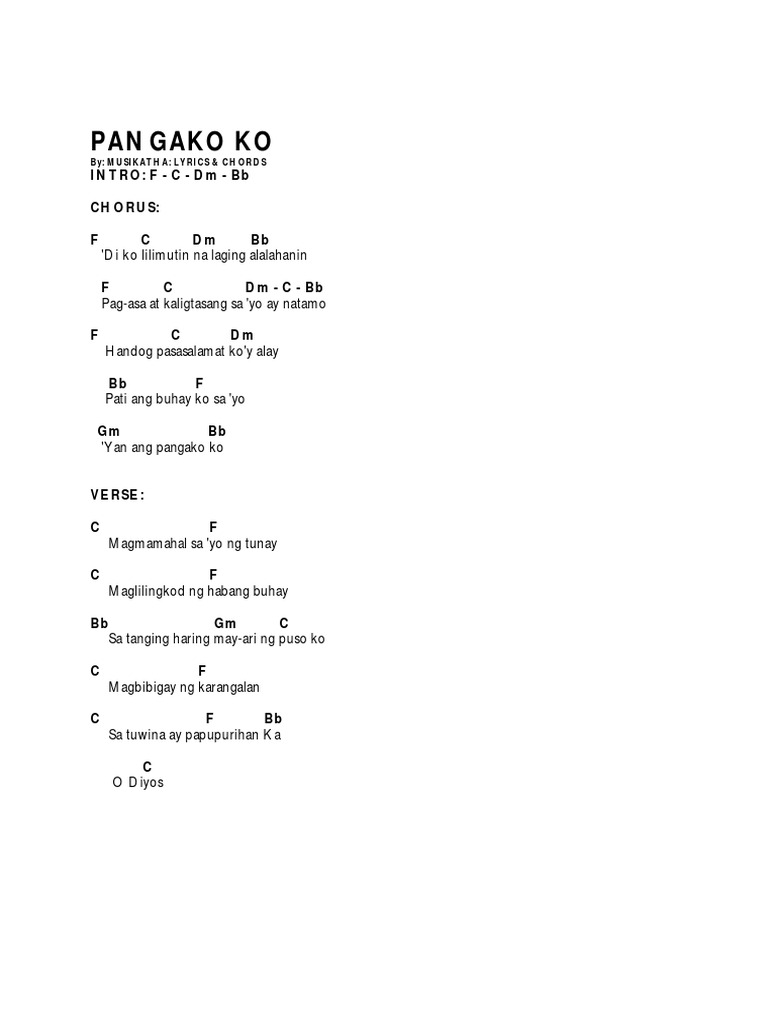 Pangako Ko PDF | PDF