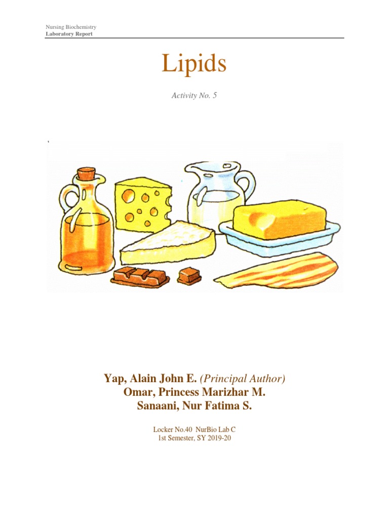 Sample Lab Report 5 Alain Now | PDF | Lipid | Emulsion