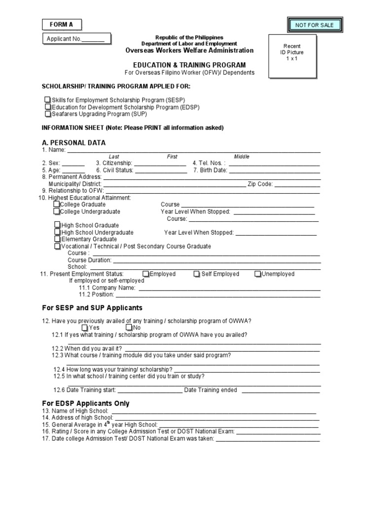 Application Form Evaluation and Other Forms PDF | PDF | Identity Document