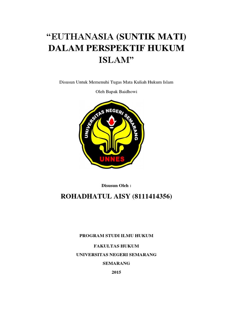 Euthanasia Dalam Hukum Islam | PDF