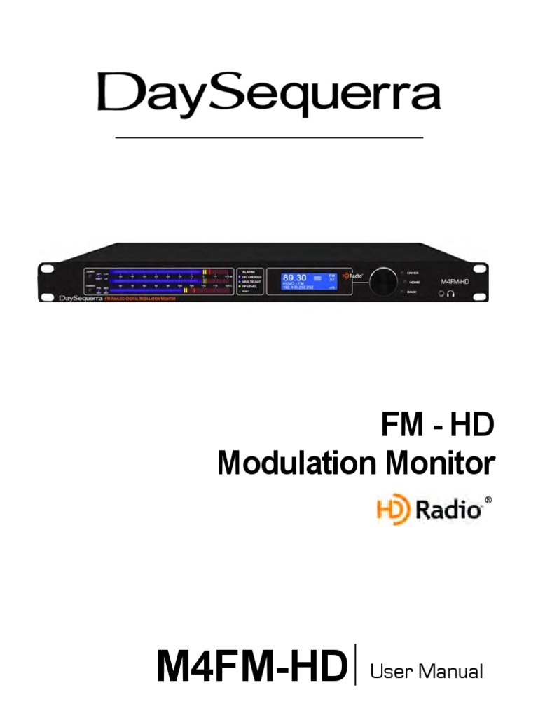 DaySequerra Modulation Monitor | PDF | Frequency Modulation | Broadcasting