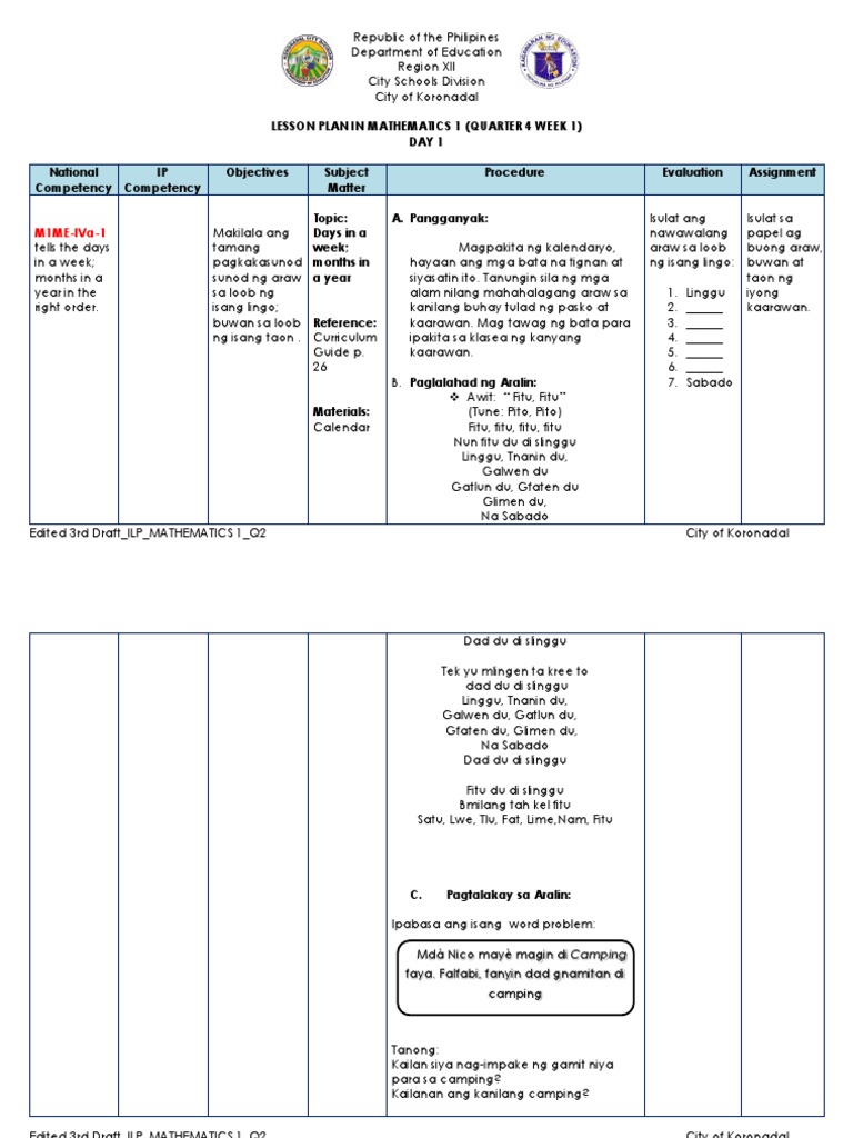Math 1, Quarter 4 Week 1 | PDF