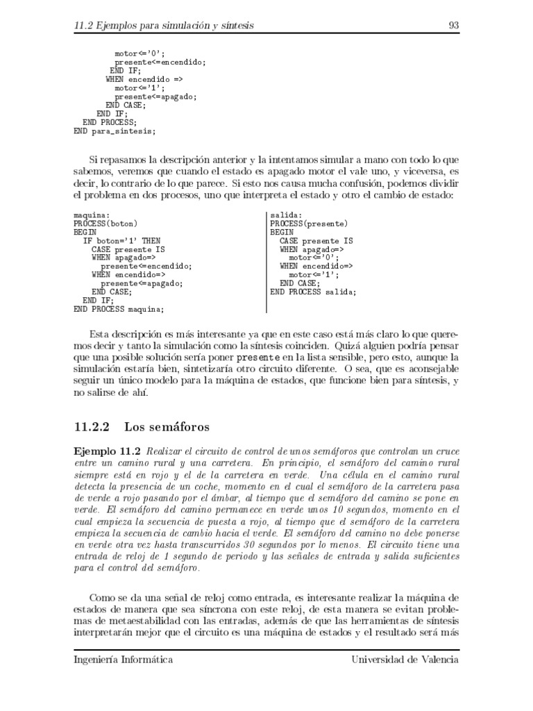 Codigo VHDL para Ascensor | PDF | Vhdl | Semáforo