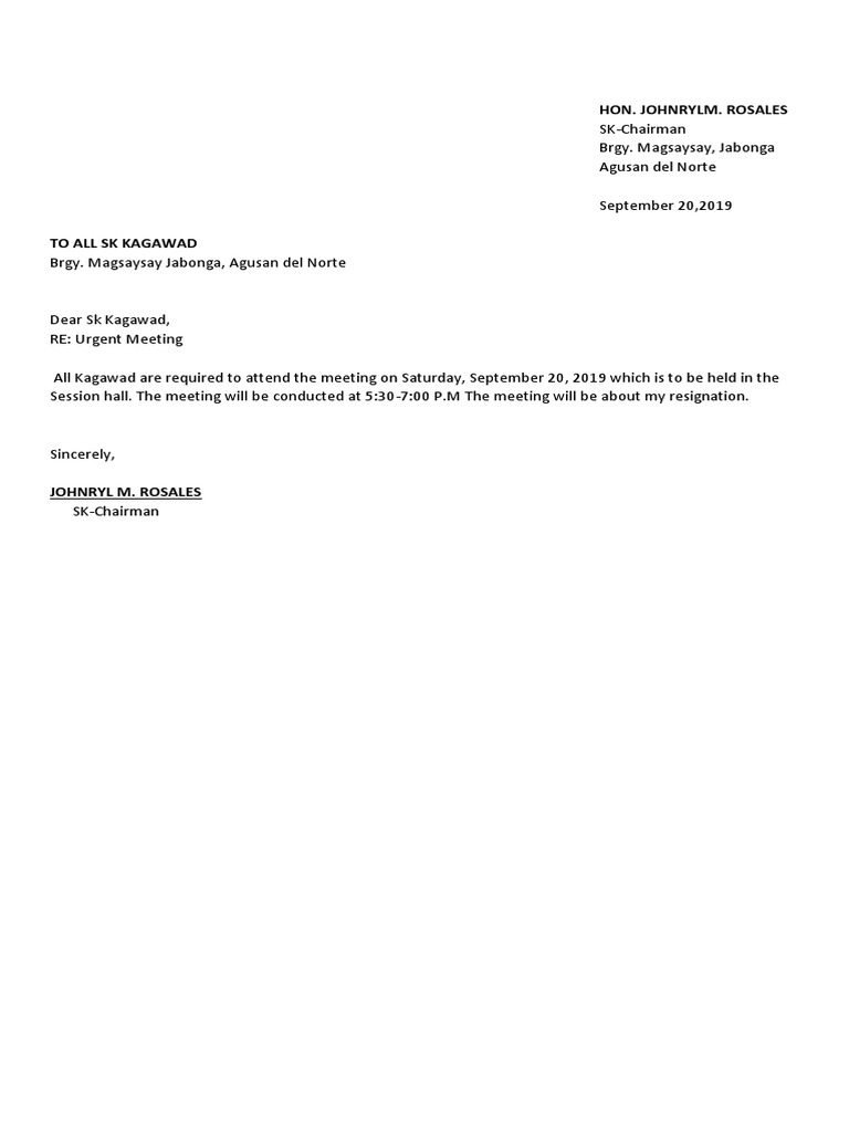 SK Resolutions and Letter | PDF | Youth | Government