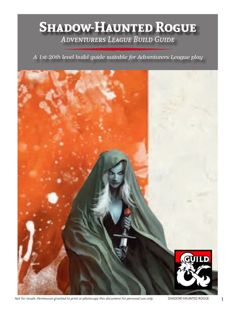 Haunted Rogue Character Build Guide | PDF | Wizards Of The Coast ...