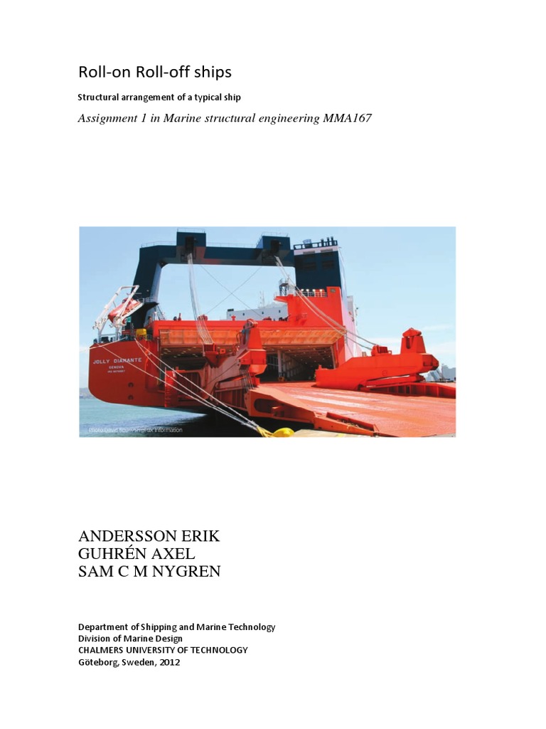 Ro-Ro Ships Structure Arrangement Guide | PDF | Landing Ship | Watercraft