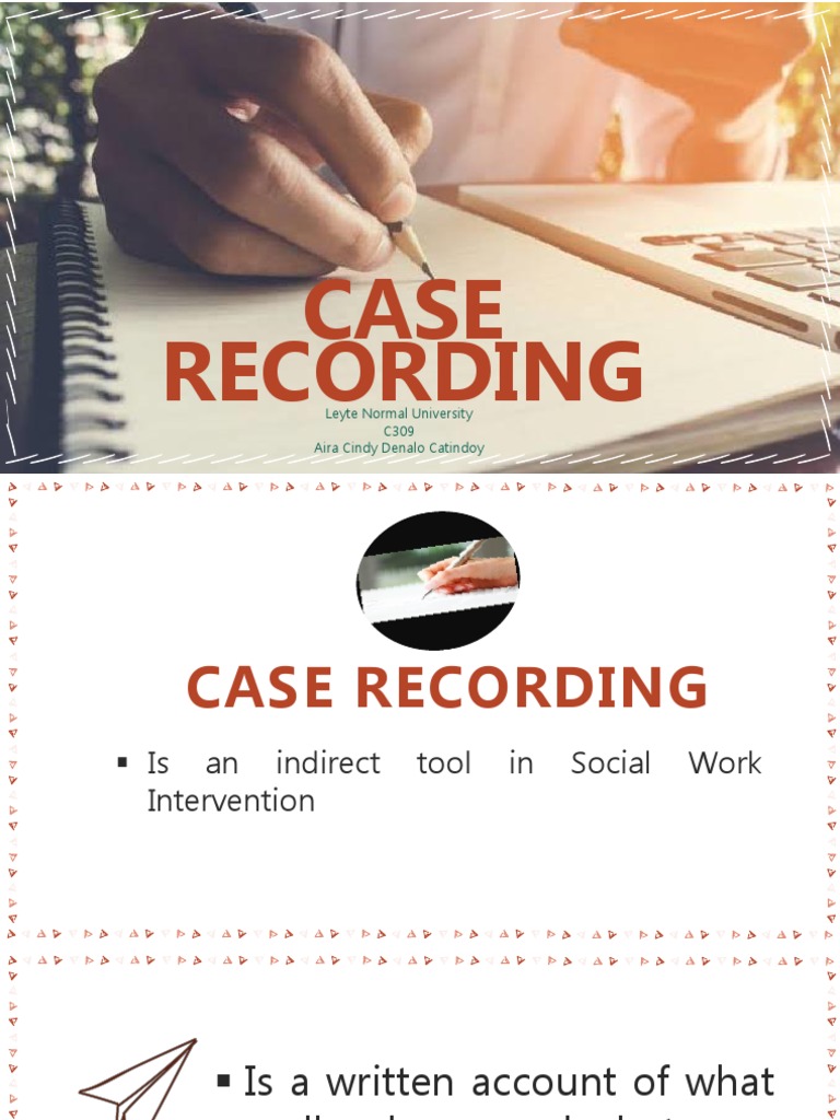 Case Recording: Use Big Images To Show Your Ideas | PDF | Social Work ...