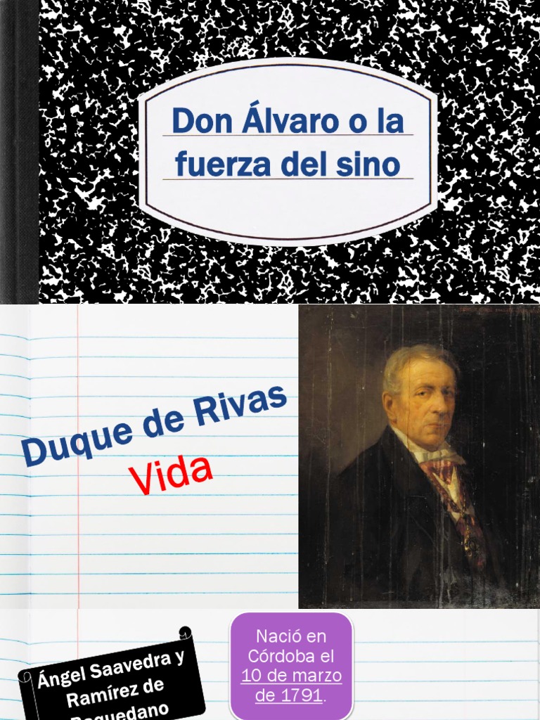Don Alvaro o La Fuerza Del Sino Presentacion Con Caracteristicas Del ...