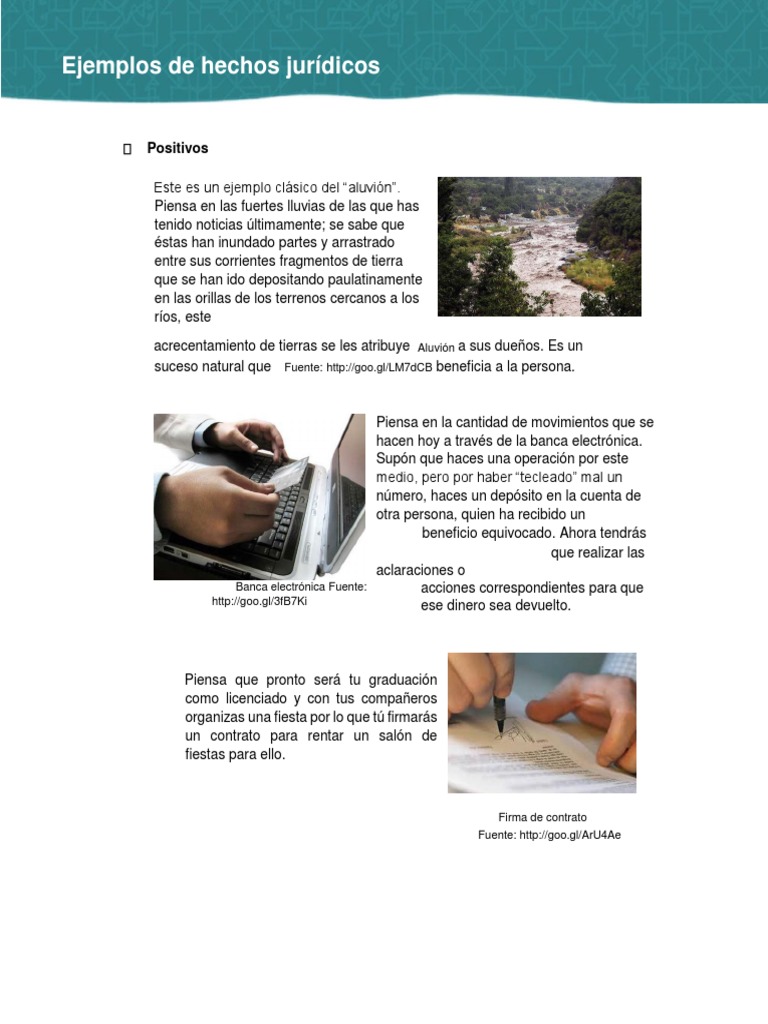 Ejemplos de Hecho Juridico | PDF | Naturaleza | Business