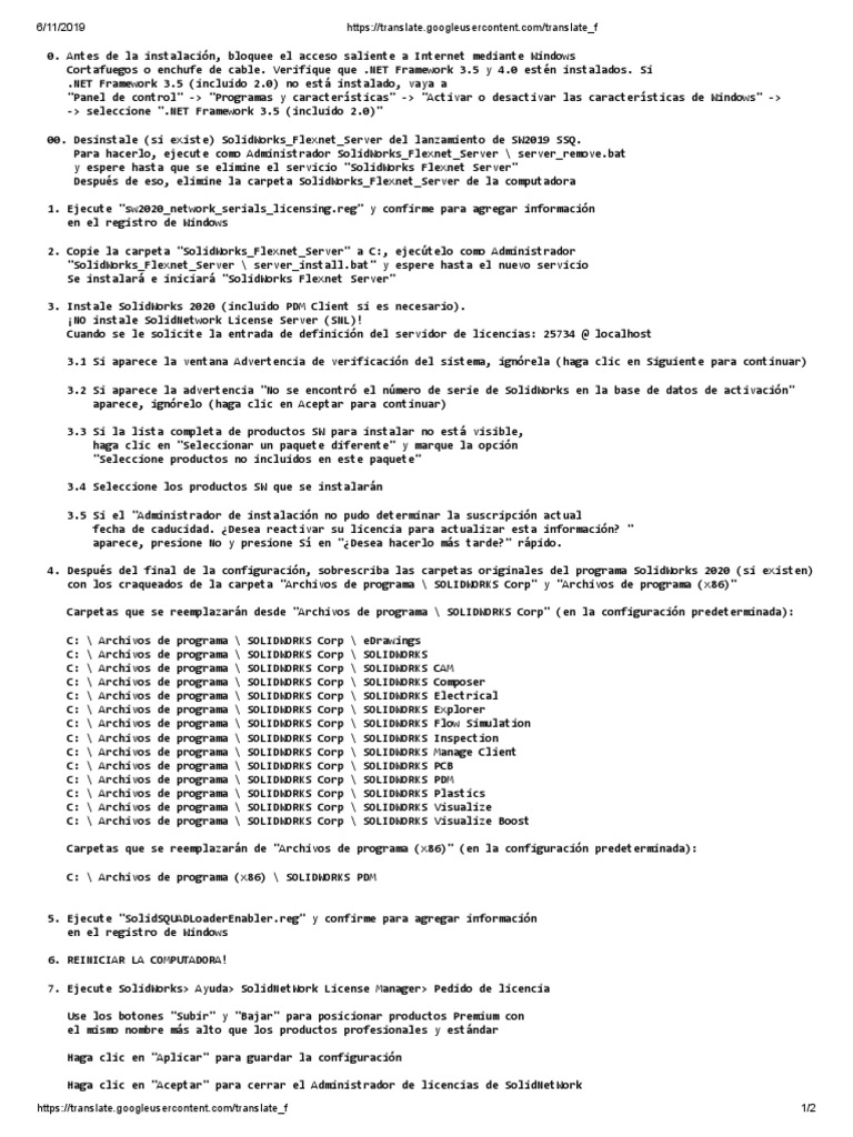 Guía de instalación de SolidWorks 2020 | PDF | Archivo de computadora ...