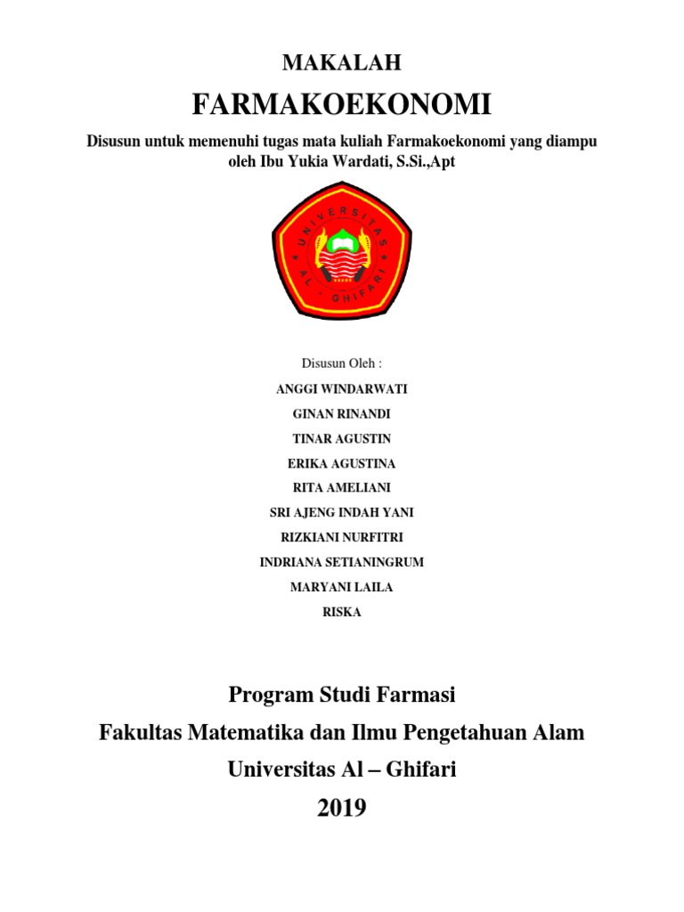 Makalah Farmakoekonomi | PDF