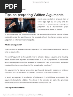 Written Argument | PDF | Lawsuit | Argument
