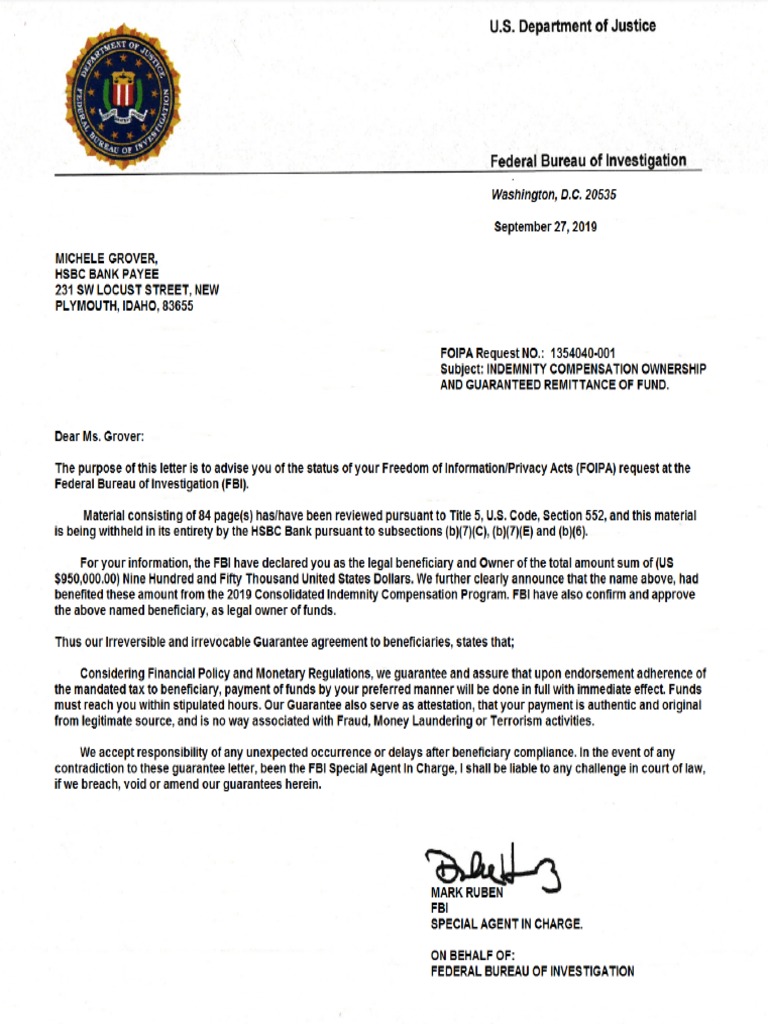 FBI - Guarantee - Grover | PDF
