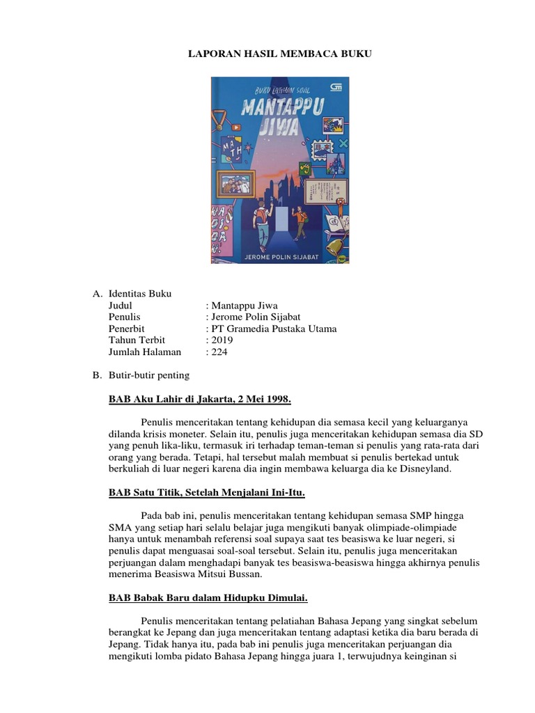 Laporan Hasil Membaca Buku Fix | PDF