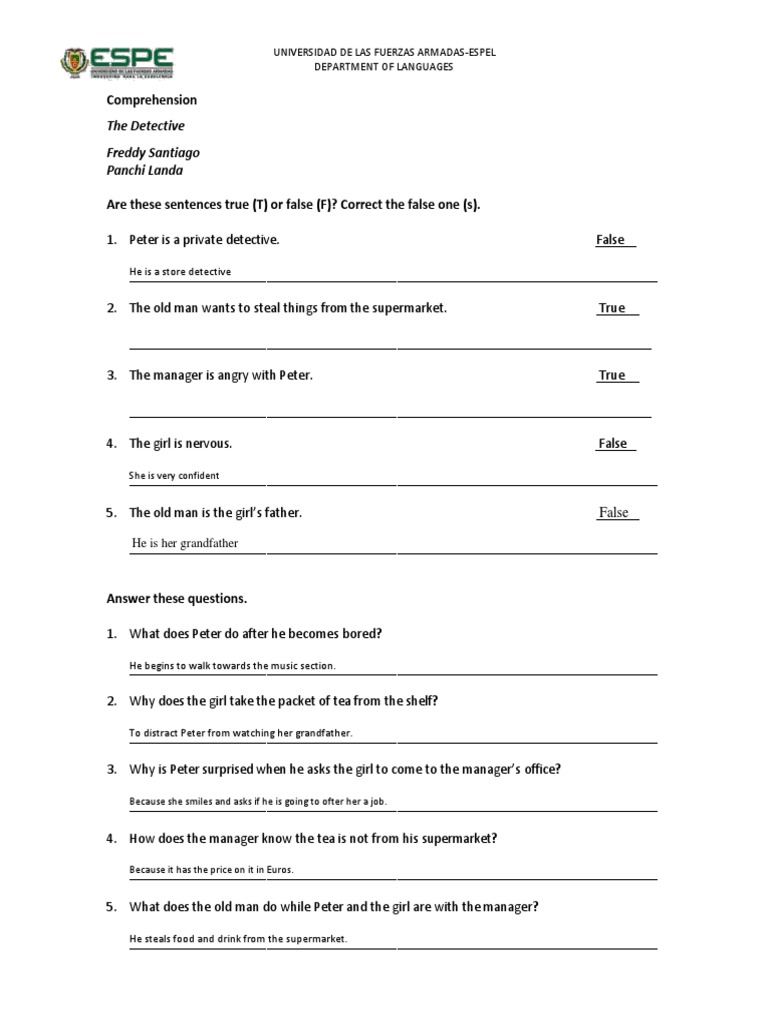 Freddy the Detective: Comprehension Guide | PDF