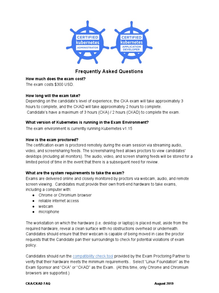 Frequently Asked Questions: How Much Does The Exam Cost? | Download ...