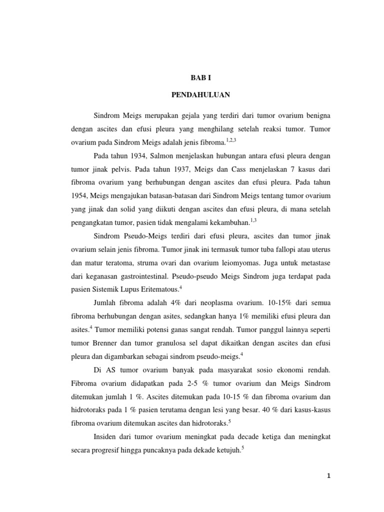 Refka 1 Syndrome Meigs | PDF | Pengembangan Diri | Kesehatan Holistik
