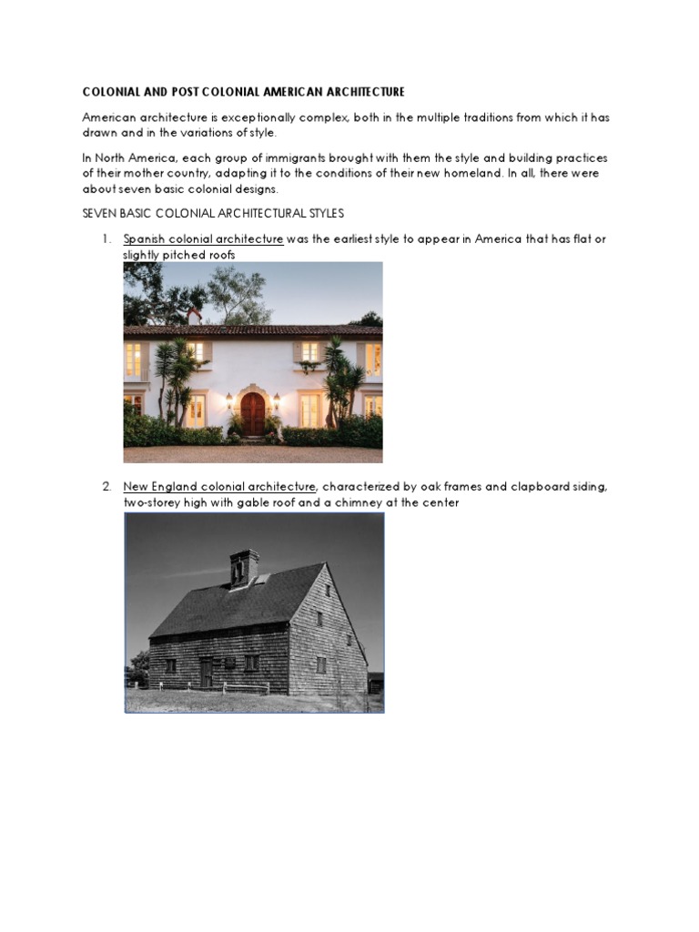 Colonial and Postcolonial Architecture | PDF | Art Media | Style