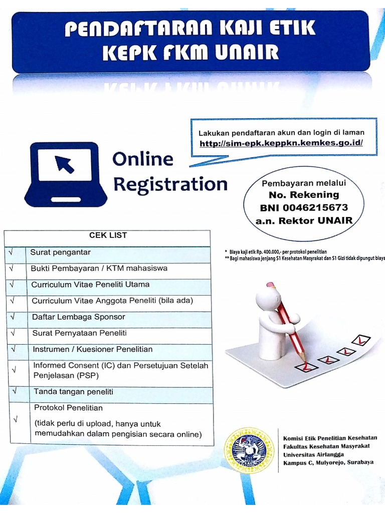 Pendaftaran Kaji Etik | PDF