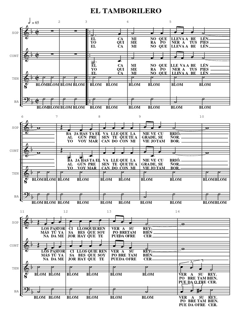 El Tamborilero Fa | PDF