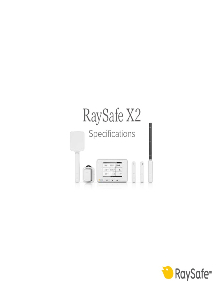 5200078-8.0 RaySafe X2 Specifications en Web | PDF | Absorbed Dose ...