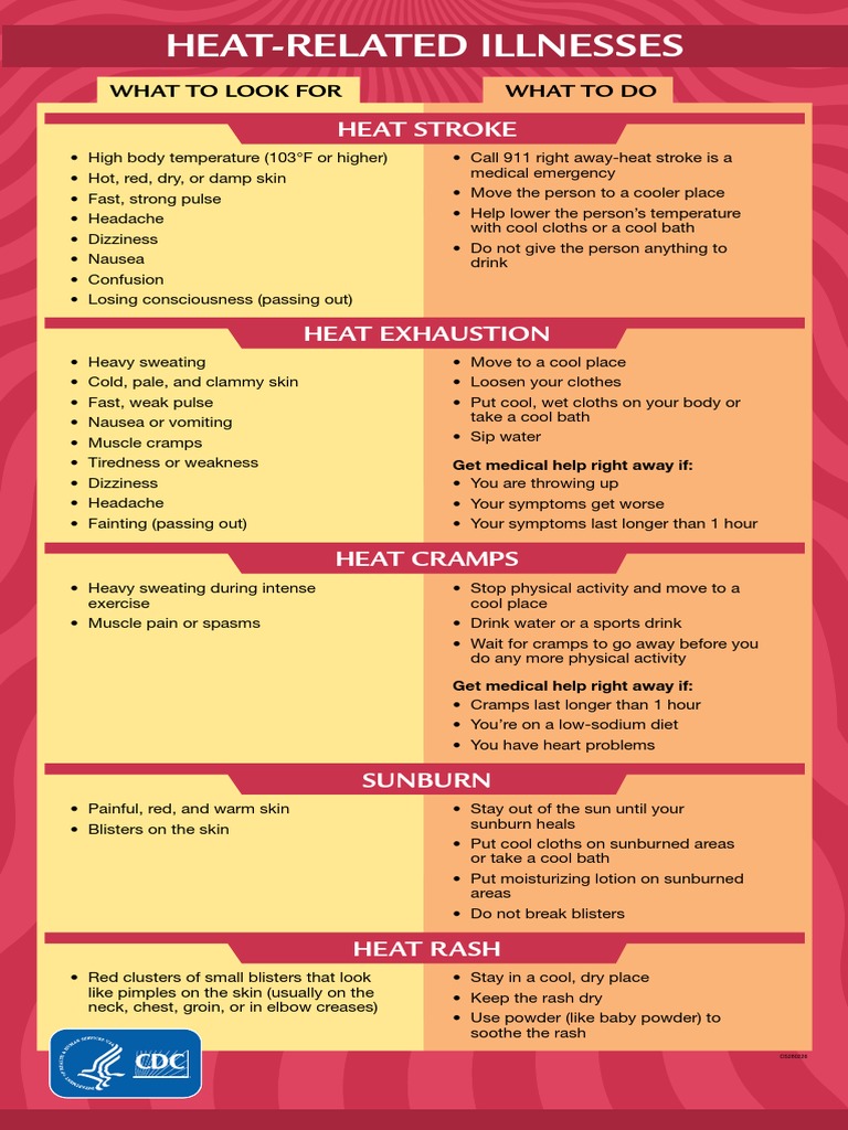 Recognizing Heat-Related Illnesses | PDF | Hyperthermia | Diseases And ...