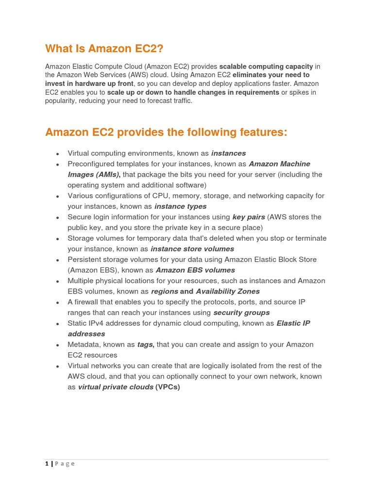 Amazon Ec2 Session2 Pdf Cloud Computing Computer Data 