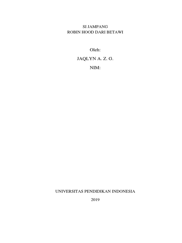 Si Jampang | PDF