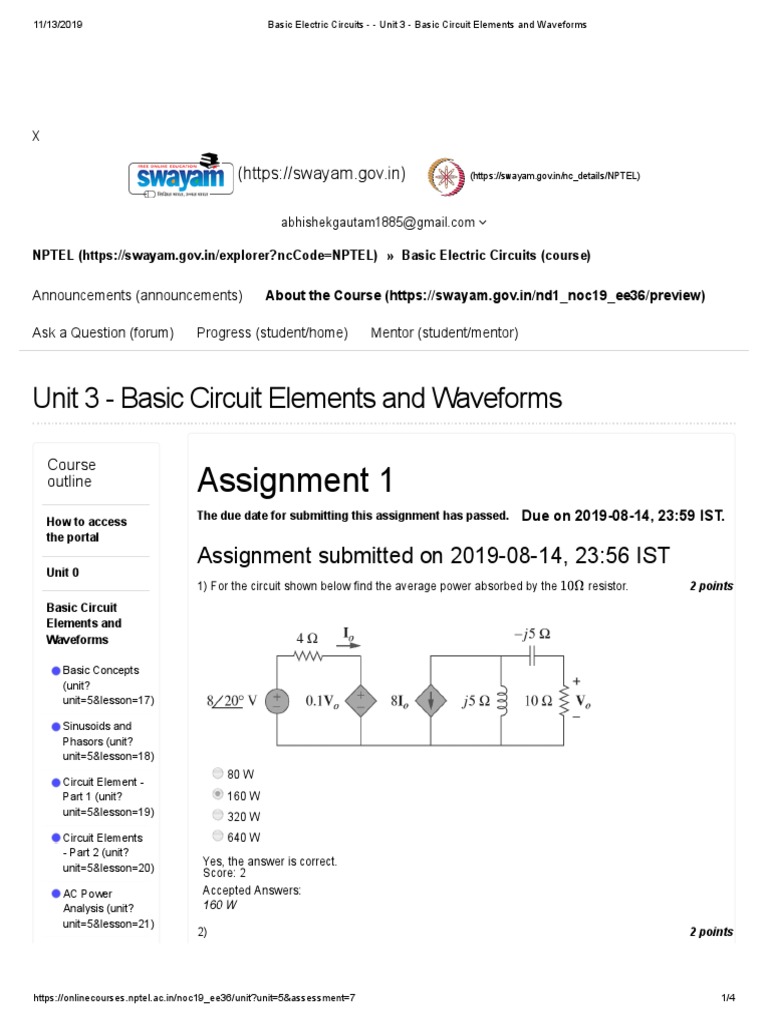 Basic Electric Circuits Unit 3 Basic Circuit Elements And Waveforms