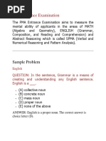 PNPA Admission Test Coverage | PDF | Force | Earth