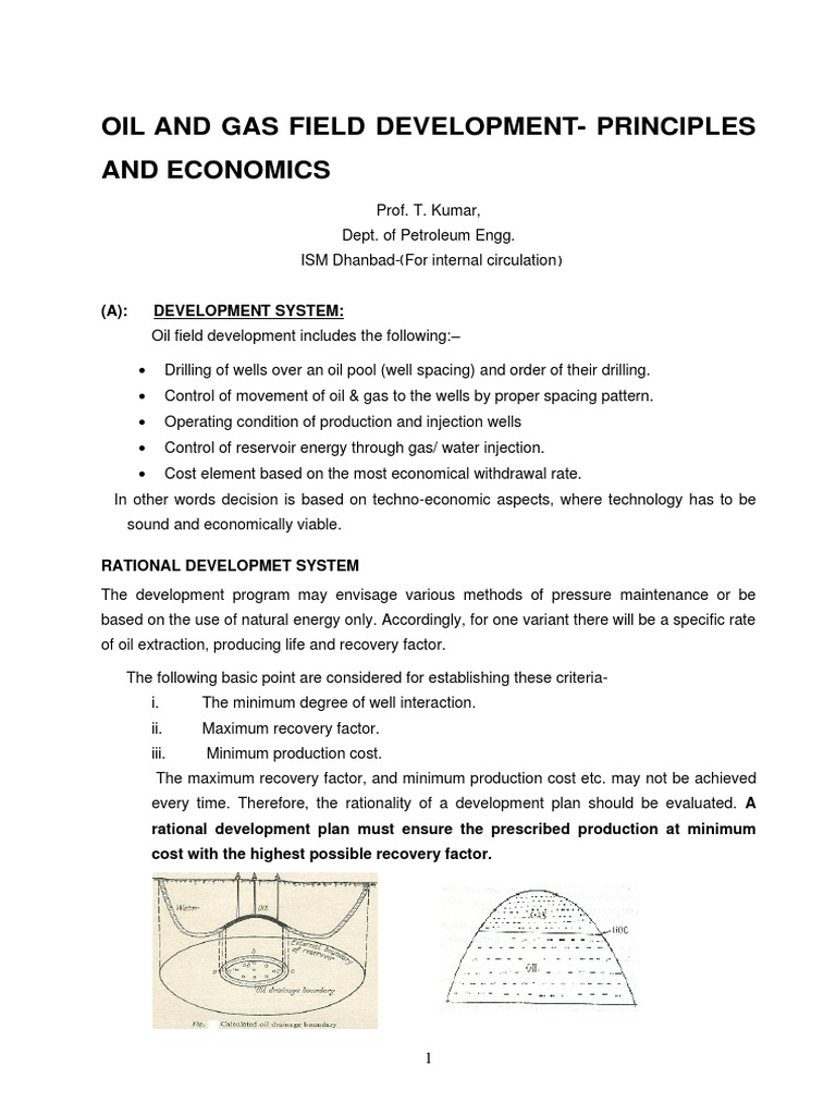 Oil and Gas Field Delopment PDF | PDF | Petroleum Reservoir | Oil Well