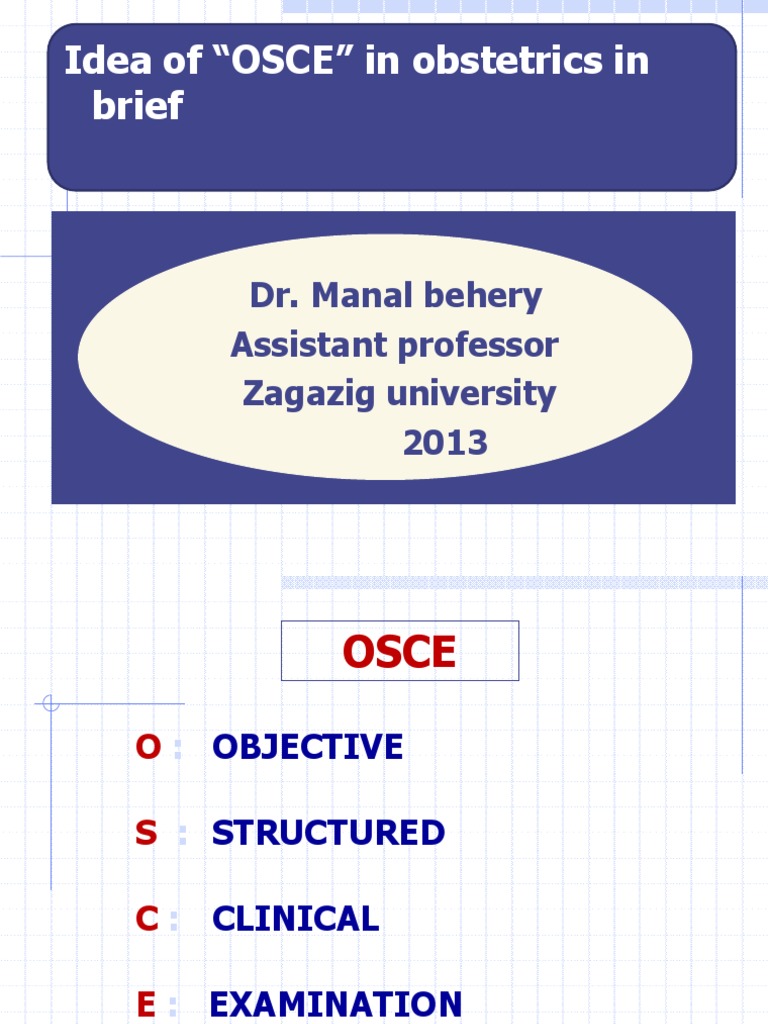 Idea of OSCE in Obstetric.4012829.Powerpoint 1 | PDF | Test (Assessment ...