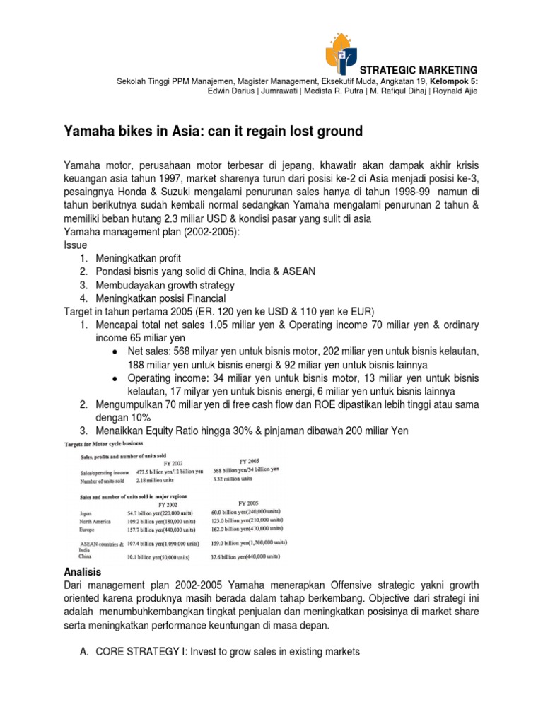 Problem Solving Yamaha Bikes in Asia | PDF