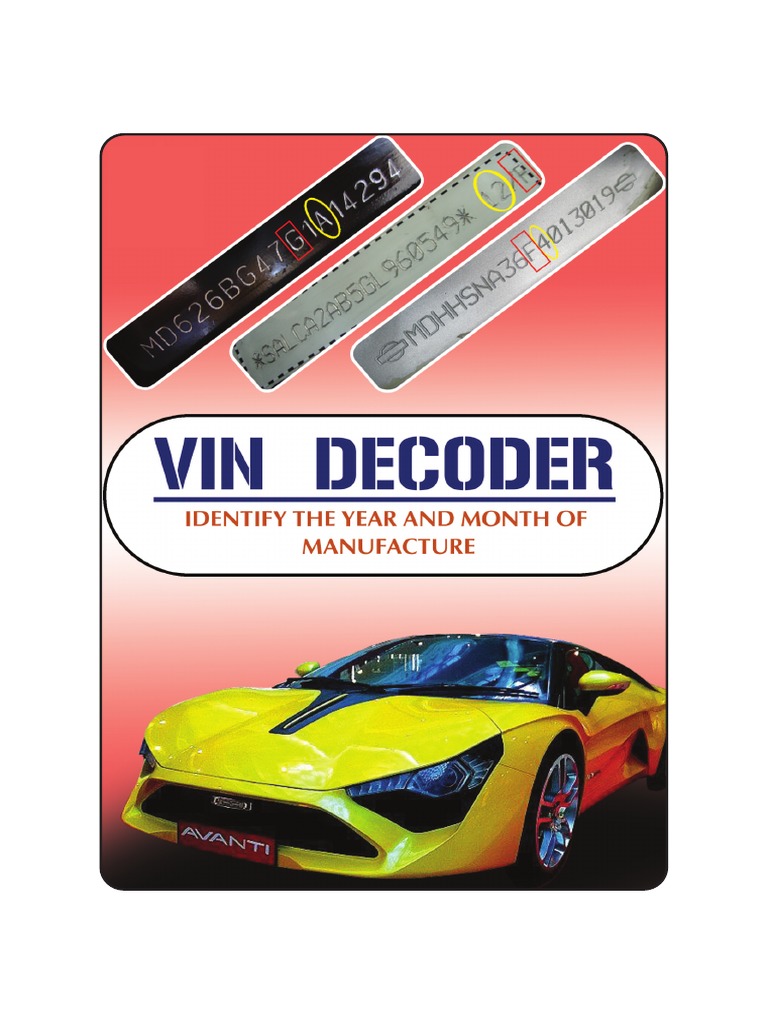 VIN Decoder | PDF | Loader (Equipment) | Car