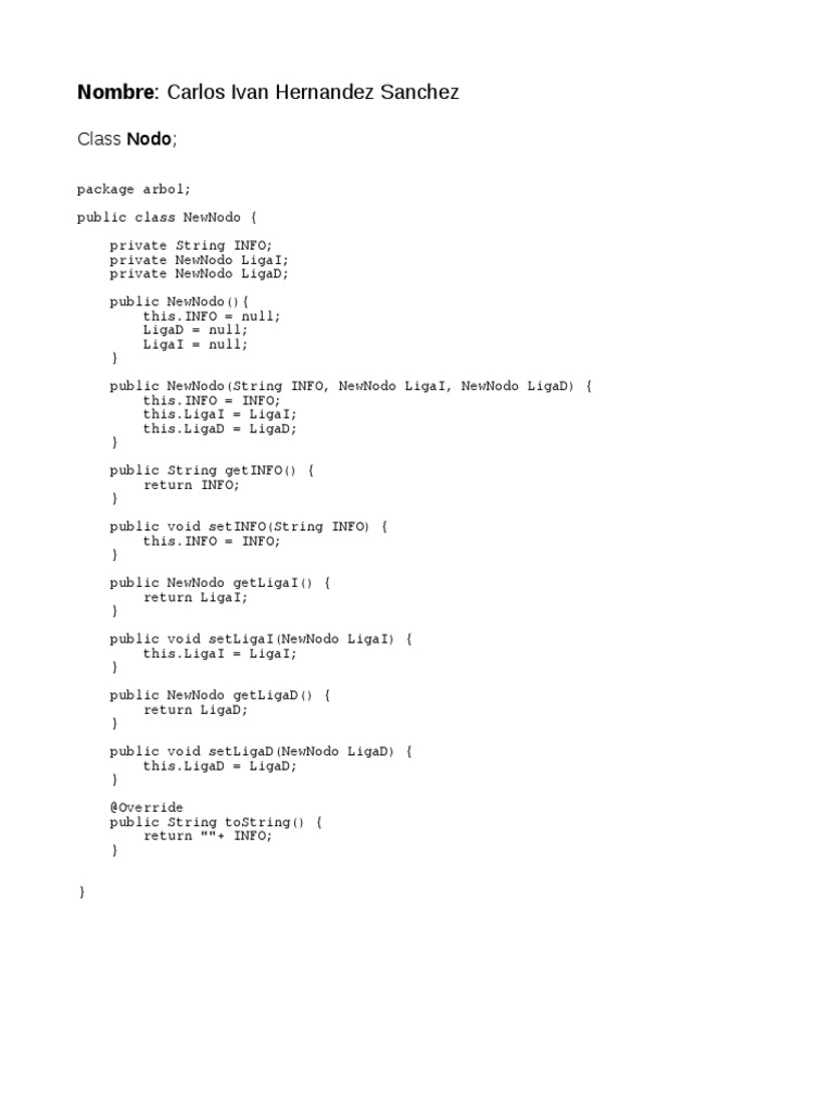 Arbol Alfabetico en Java | PDF | Programación de computadoras ...