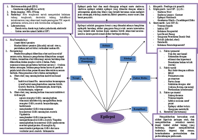Mind Map Epilepsi FEBRI 1501073 | PDF