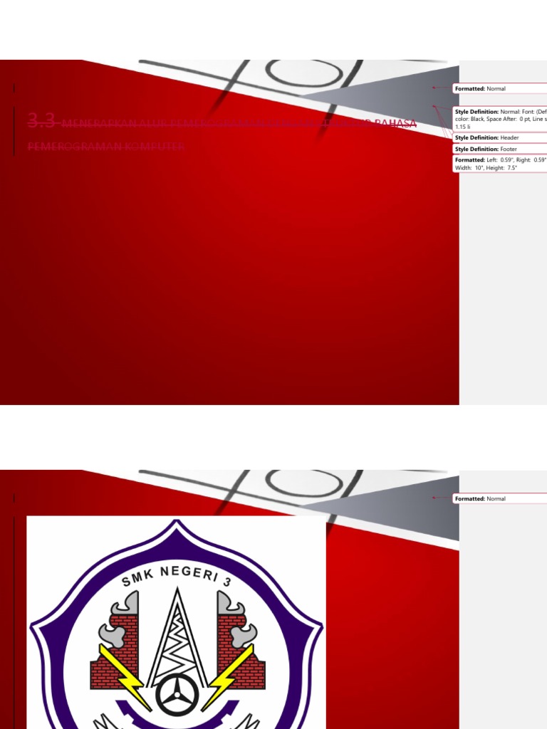 Materi Pemrograman Dasar 3 Editor Lingkungan Kerja Struktur Program Dan ...