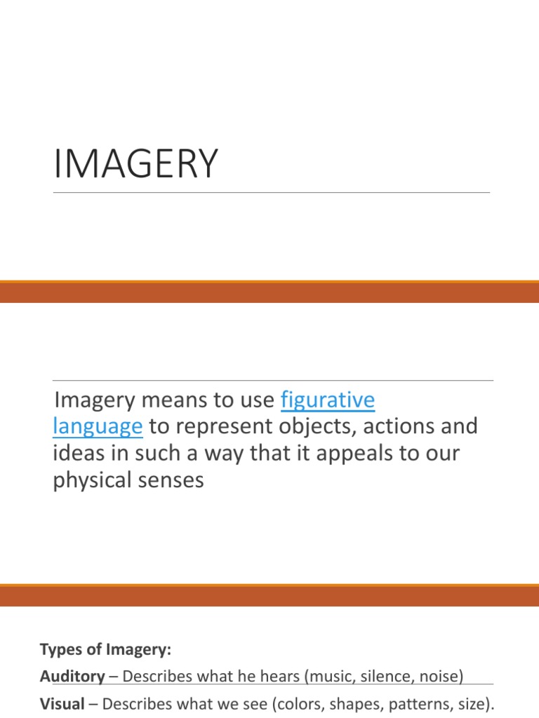 Creative Writing IMAGERY | PDF