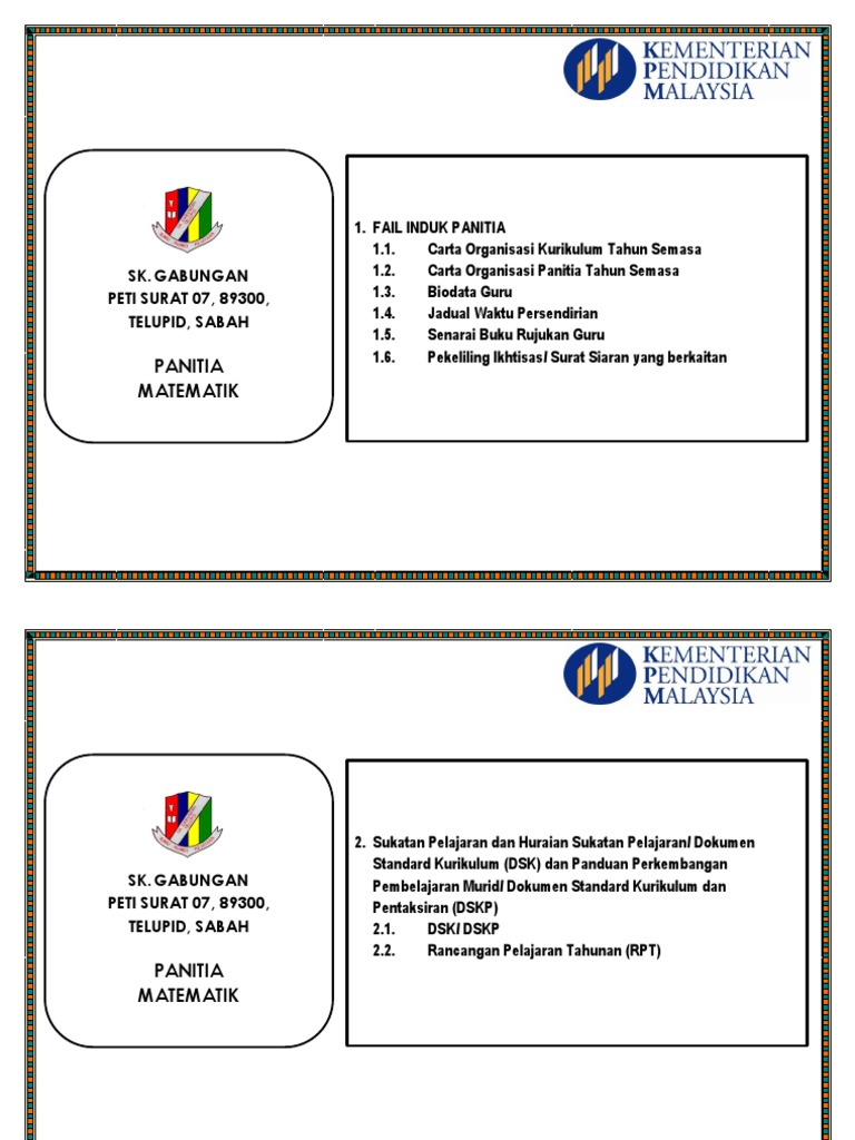 Divider Fail Panitia | PDF