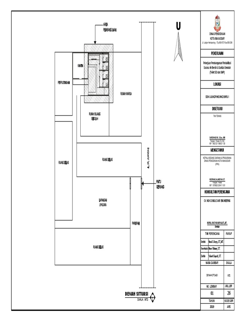 Contoh Gambar Bangunan WC UPB Sul-Sel | PDF