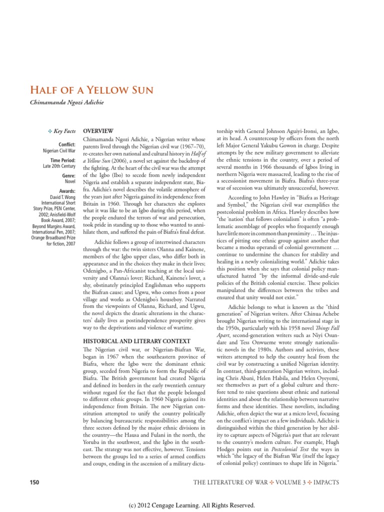 Half of A Yellow Sun | PDF | Biafra | Nigeria