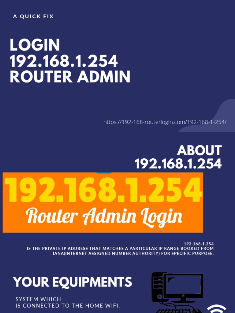 Login 192.168.1.254 Router Admin | PDF