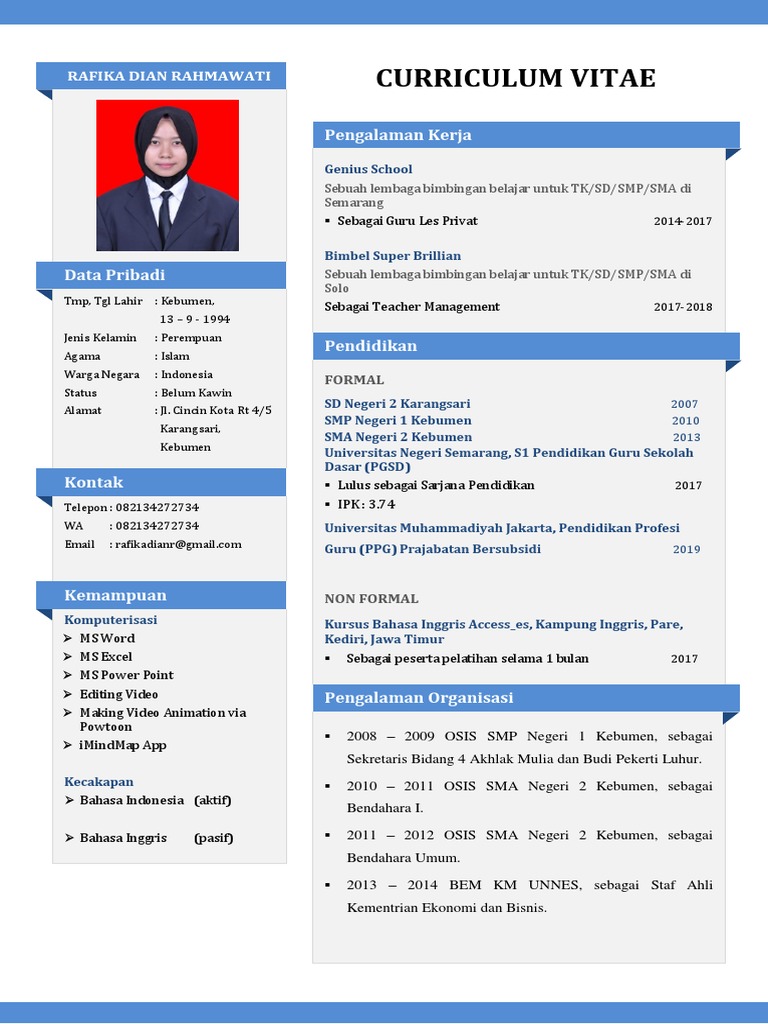 Bismillah CV Fika PDF | PDF